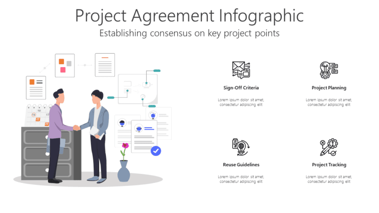 Project Agreement Infographic PowerPoint Template Free Download
