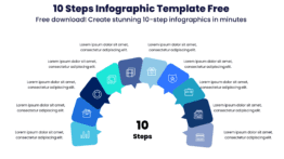 Premium 10 Steps Infographic Template Free - Professional PowerPoint