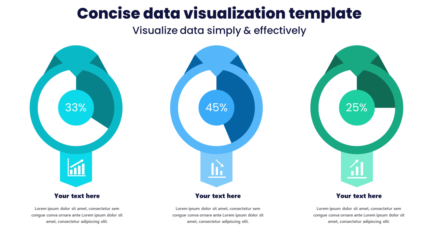 Exclusive Concise Data Visualization Template - Professional PowerPoint