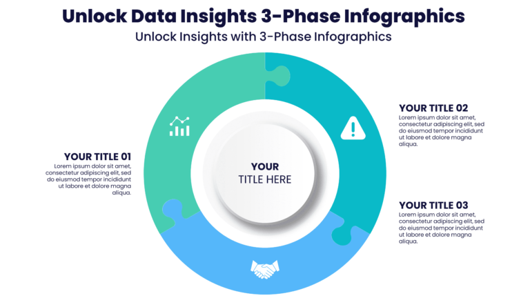 Best Unlock Data Insights 3-Phase Infographics - Professional PowerPoint