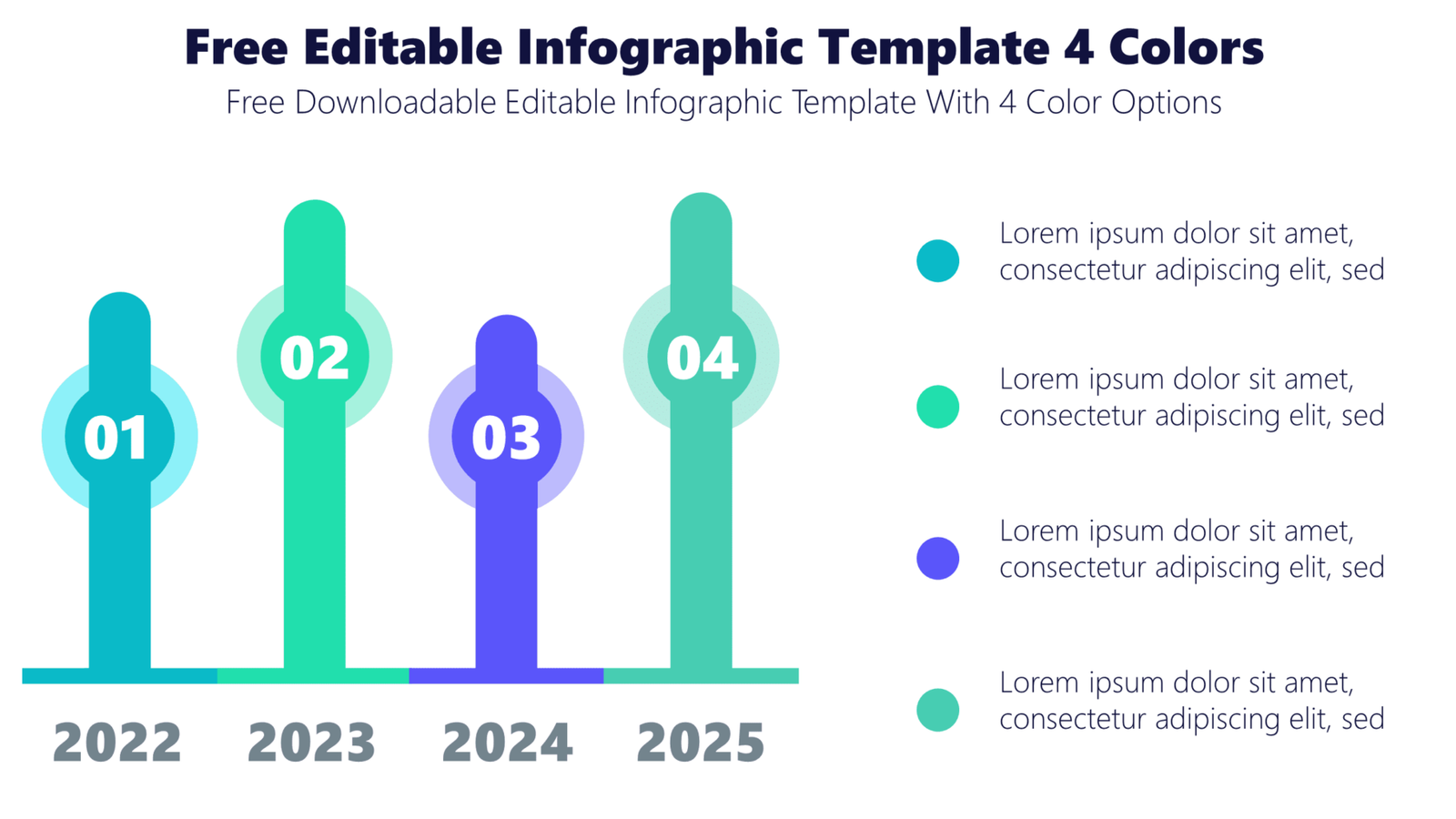 4 Point Infographics PowerPoint Templates - Free Download