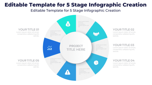 Exclusive Editable Template For 5 Stage Infographic Creation - Professional