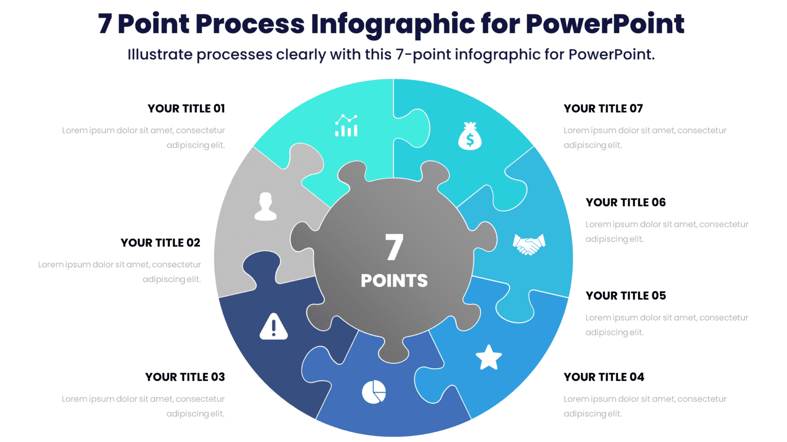 Exclusive 7 Point Process Infographic For PowerPoint - Professional ...