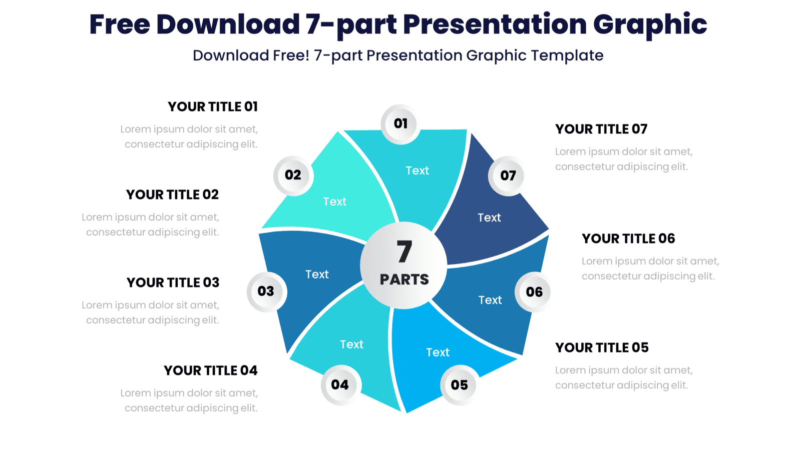 7 Point Infographics PowerPoint Templates - Free Download