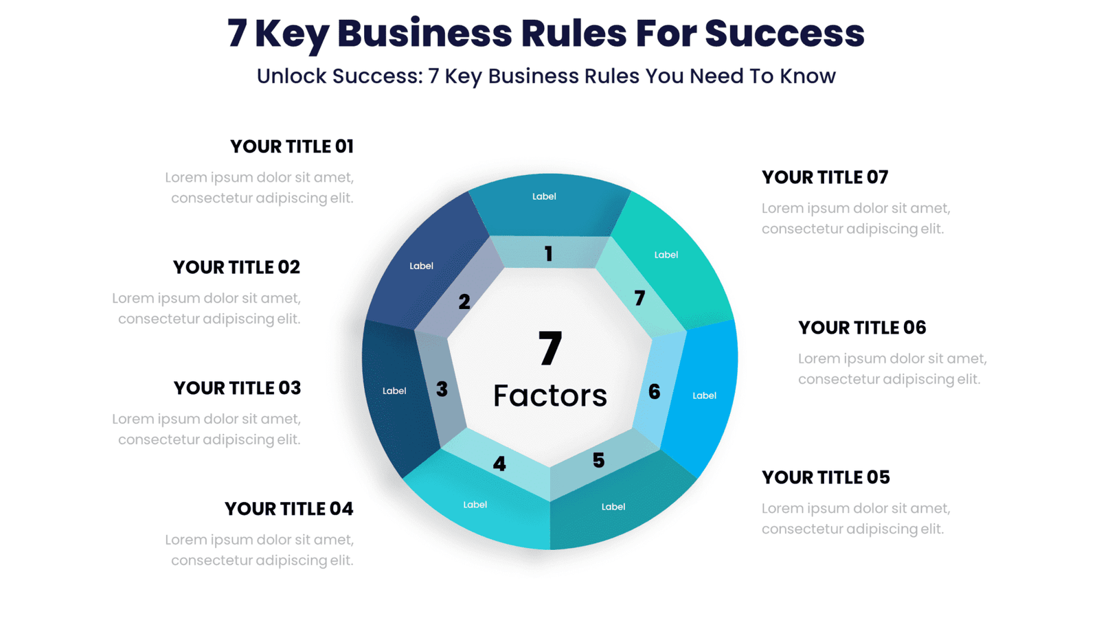 7 Point Infographics PowerPoint Templates - Free Download