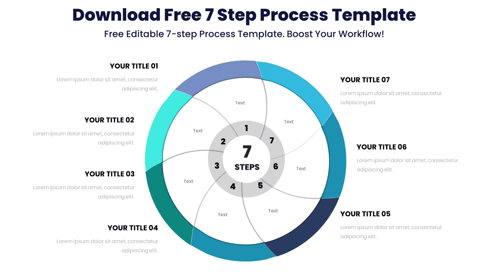 7 Point Infographics PowerPoint Templates - Free Download