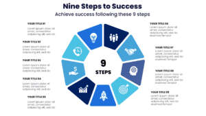 Ultimate 9 Stage Circular Infographic Template PowerPoint - Professional